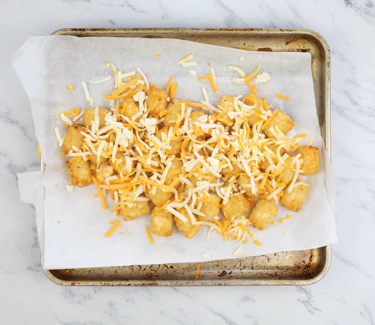 Copycat Domino's Cheddar Bacon Loaded Tots - Dinner by Six