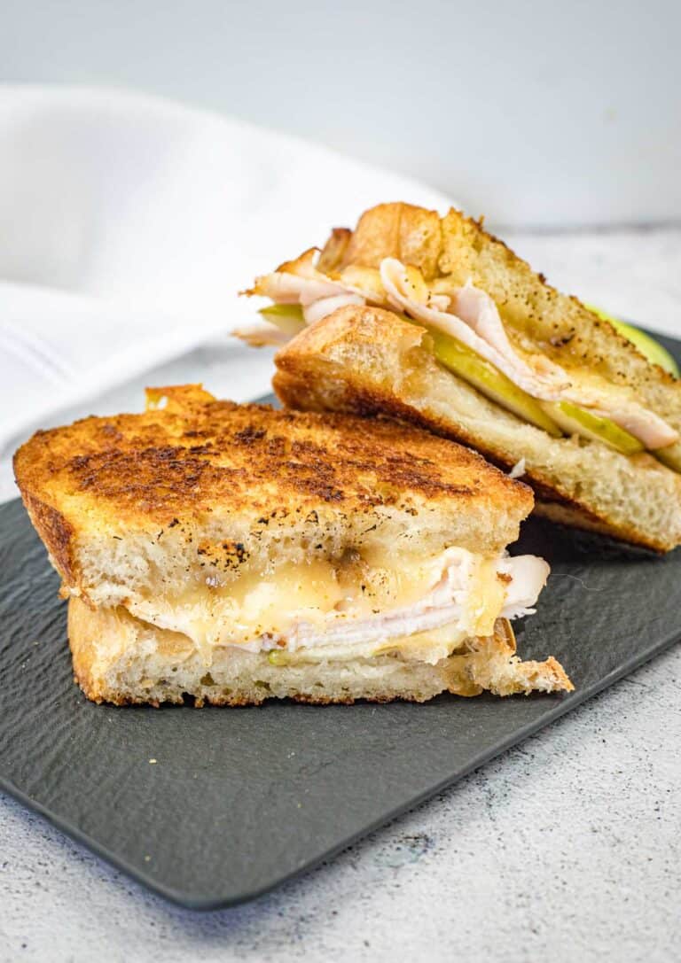 The Best Turkey & Apple Grilled Cheese - Dinner by Six