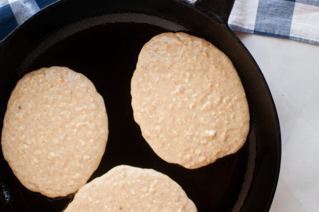 Buttermilk Oatmeal Pancakes - Dinner by Six