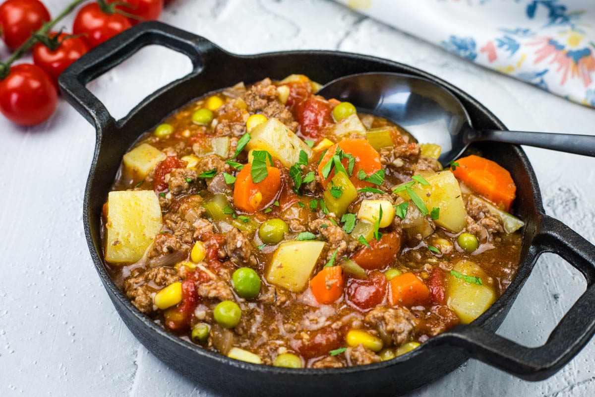 Classic Hamburger Stew - Dinner by Six