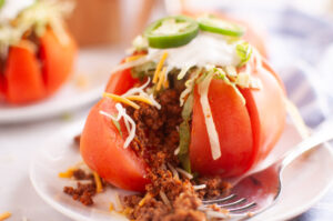 Taco Stuffed Tomatoes - Dinner by Six