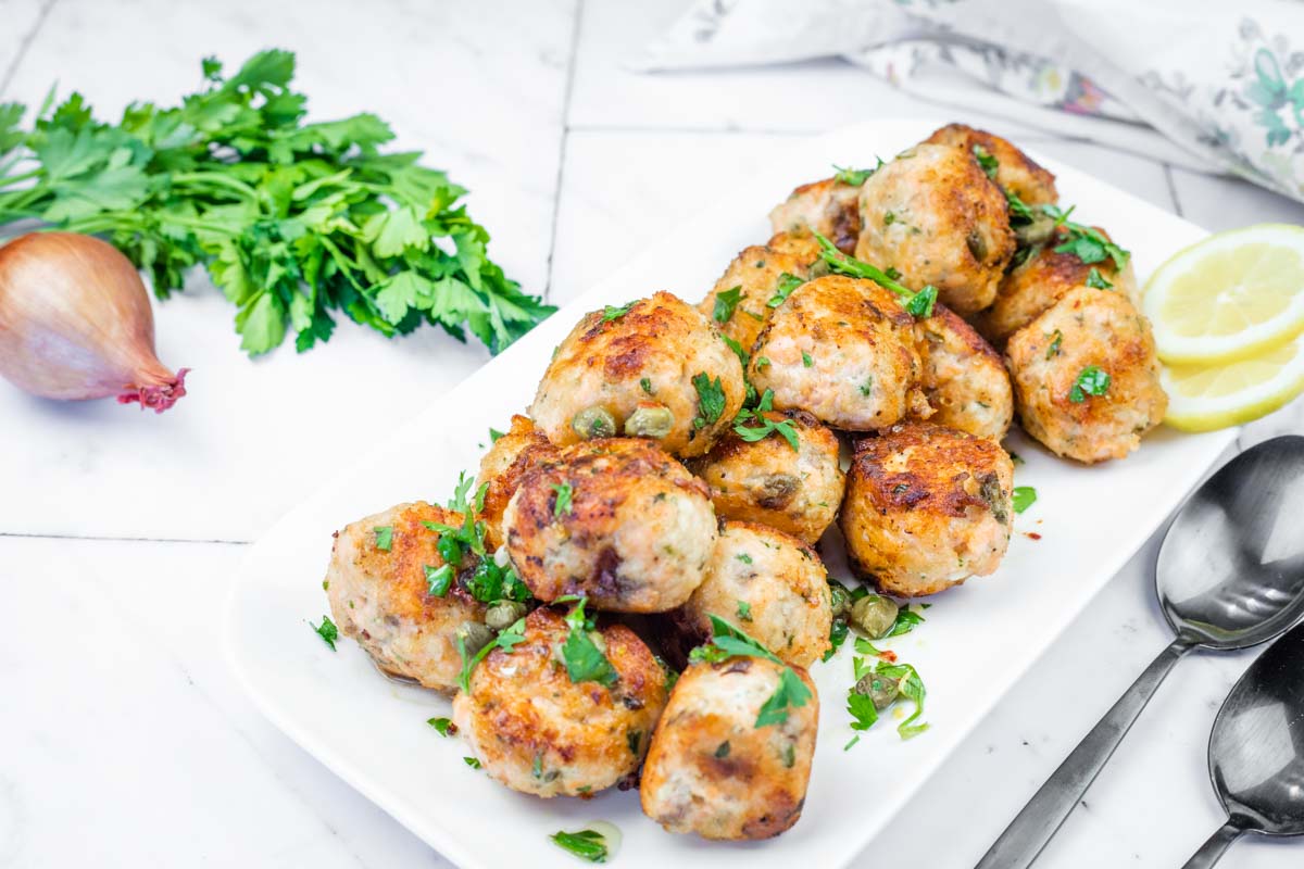 Pan-Fried Salmon Balls - Dinner by Six
