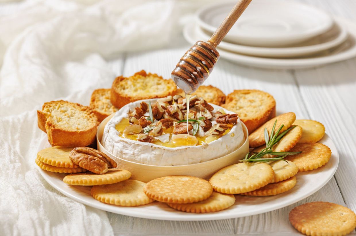 Baked Brie with Honey and Pecans Recipe by Chef Jenn - Dinner by Six