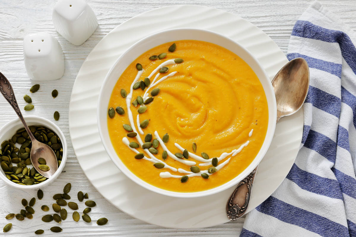 Creamy Pumpkin Soup - Dinner by Six
