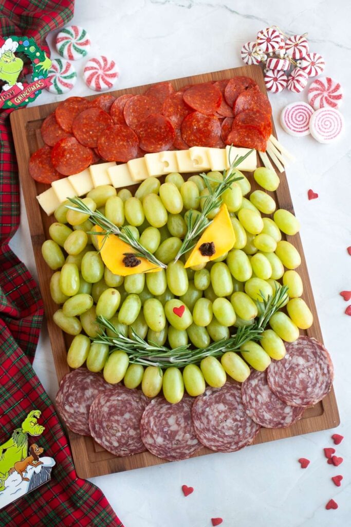 Grinch Charcuterie Board - Dinner by Six